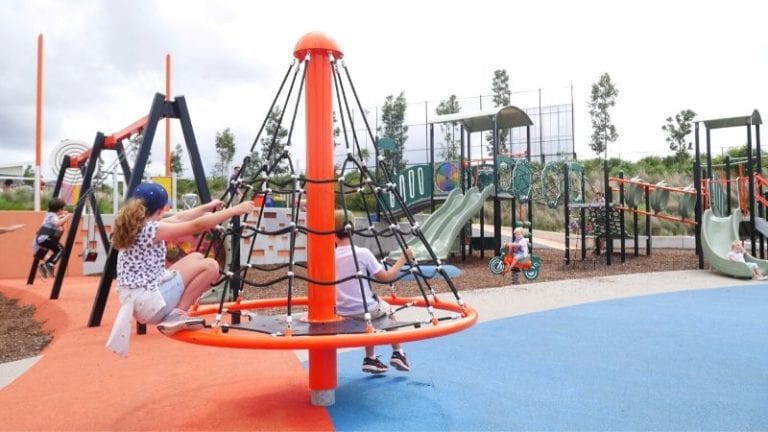 Pasterfield Sports Complex | climbing net | Lake Mac Family Life