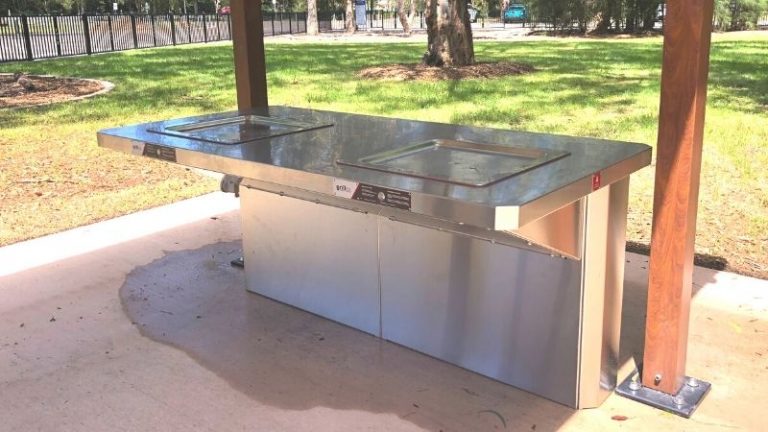 Croudace Bay | playground with pirate ship | Lake Mac Family Life