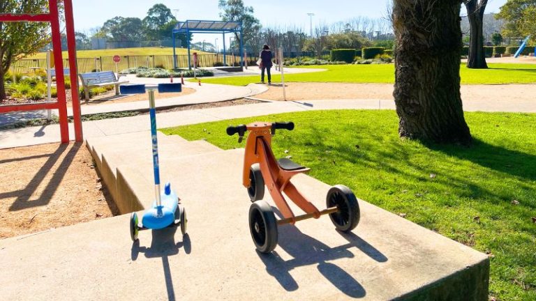 Bike, scooter track Speers Point Playground | Lake Mac Family Life